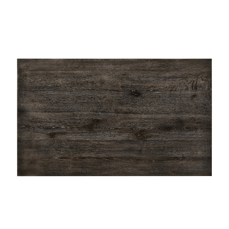 Charlton Home® Claudia II Weathered Gray Finish Dining Table | Wayfair