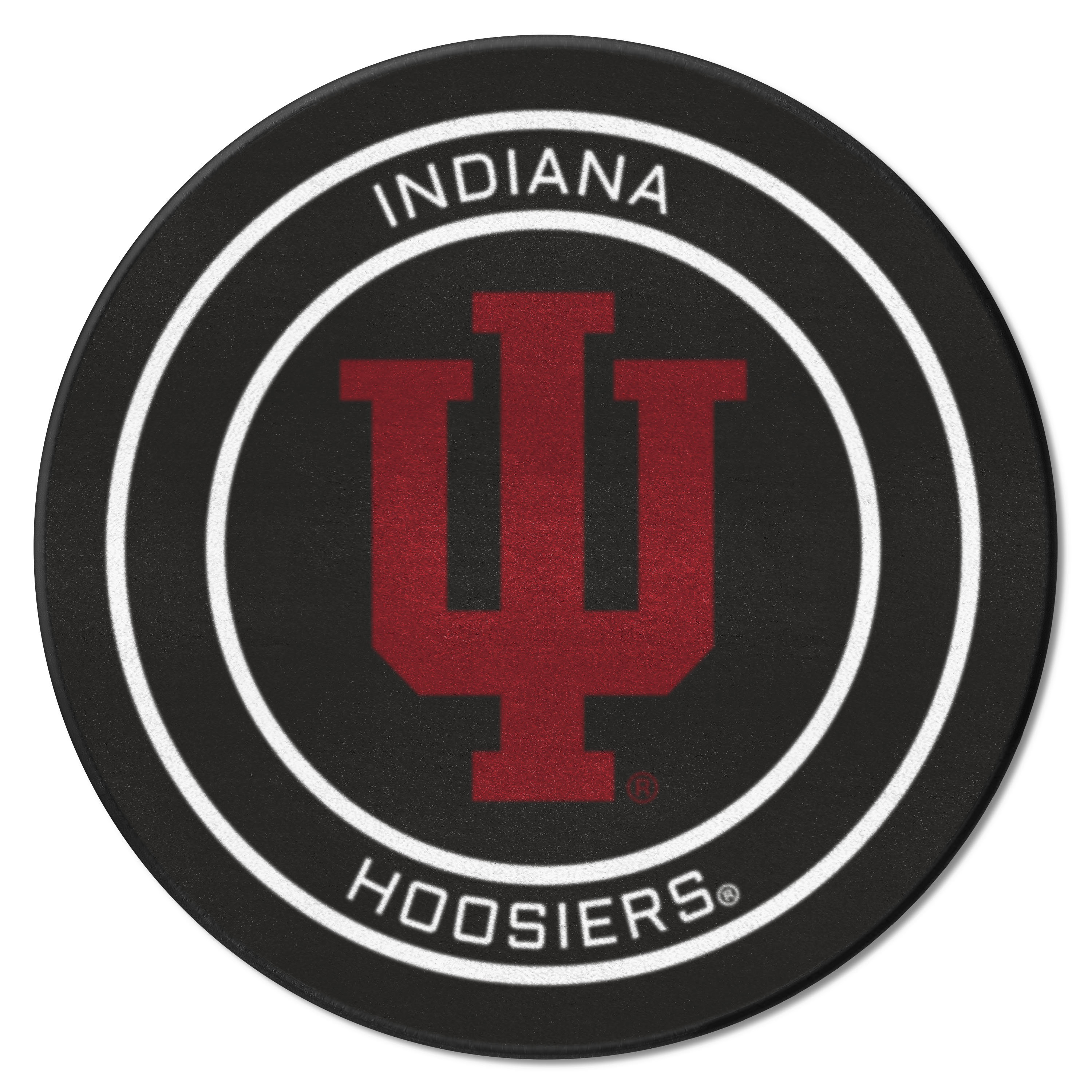 FANMATS Indiana_Indiana Hooisers Hockey Puck Rug - 27In. Diameter | Wayfair