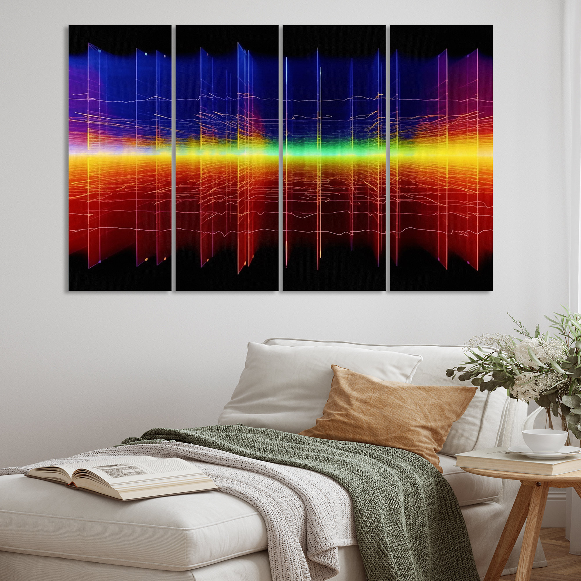 Latitude Run® Waveform Spectrum Abstract Resonances V On Canvas 4 ...