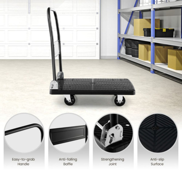 Shimano 440 Lb. Capacity Foldable Platform Dolly | Wayfair