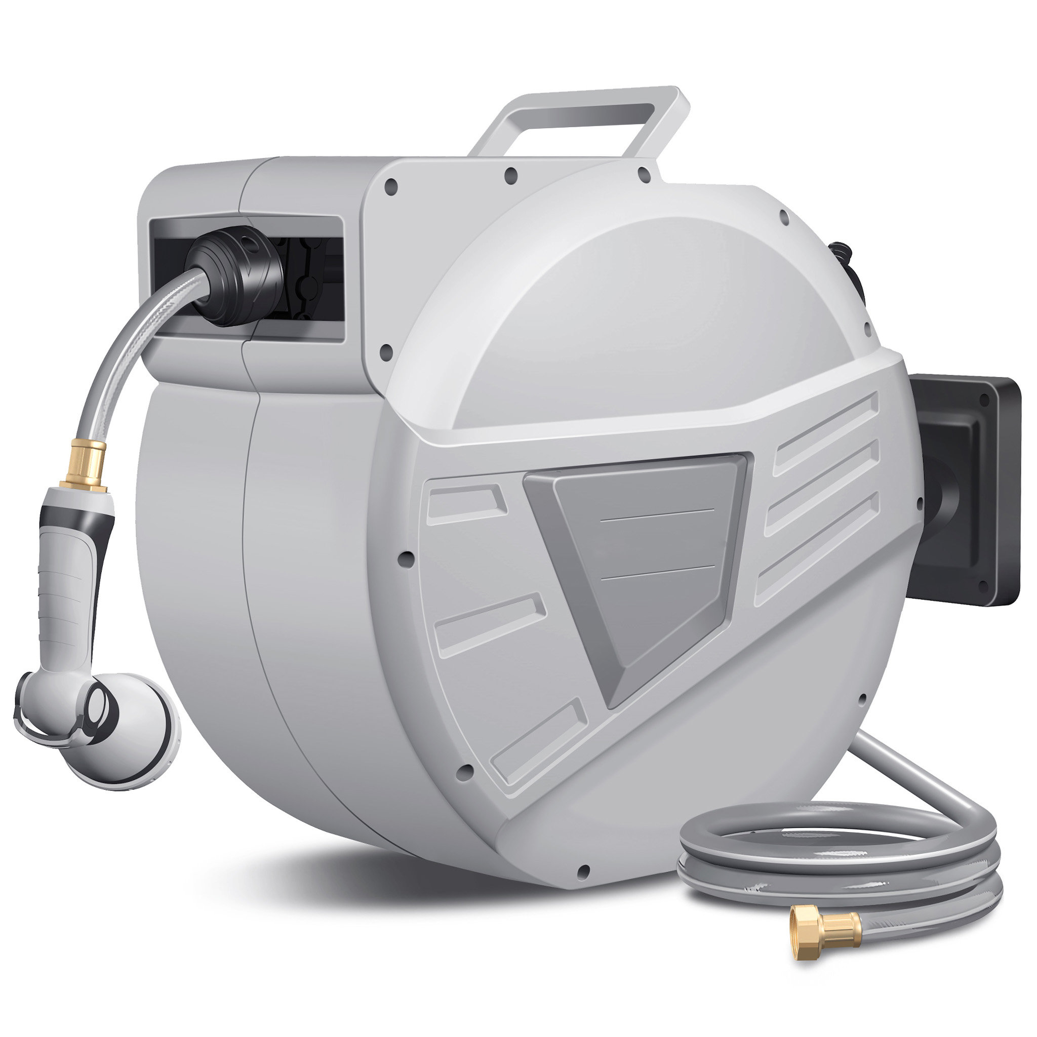 FLIZE Wall Mounted Retractable Garden Hose Reel - Wayfair Canada