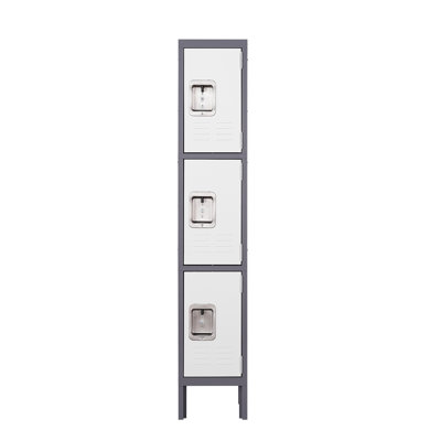 Dsarui Metal 3 - Tier 12.01'' Gym Locker with Padlock & Reviews | Wayfair