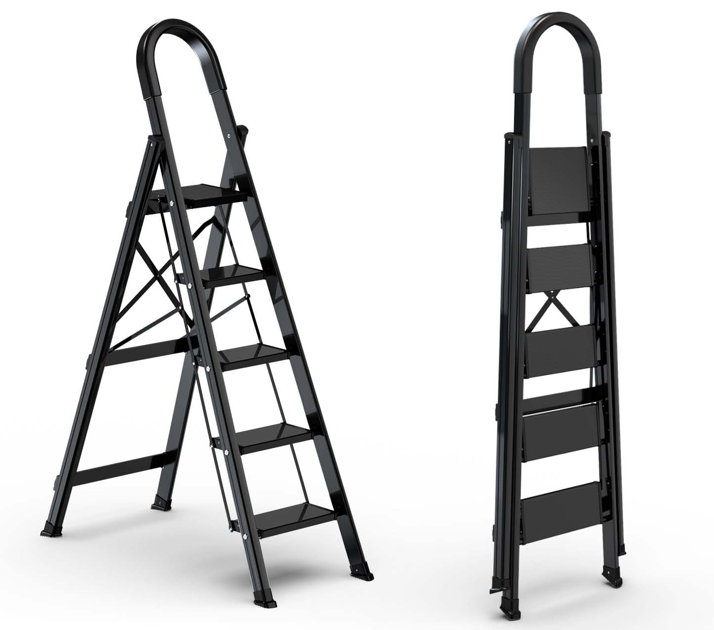 WFX Utility™ 5 Step Folding Step Stool | Wayfair