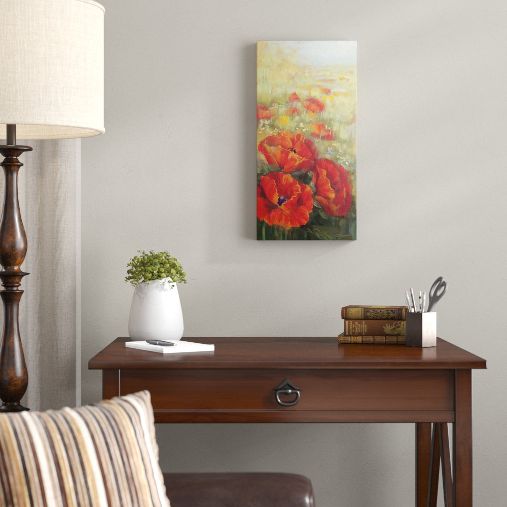 Winston Porter 'Red Poppy Panel' - Print - Wayfair Canada