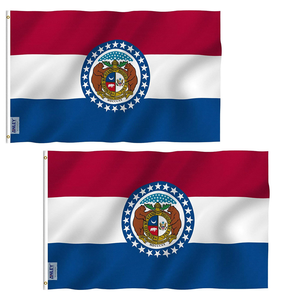Charlton Home® Fly Breeze 3x5 Foot Missouri State Flag - Missouri MO Flags Polyester with Brass ...