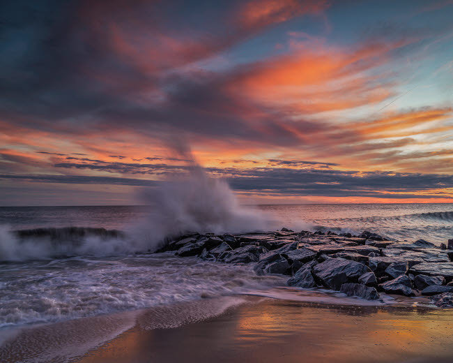 Highland Dunes USA New Jersey Cape May National Seashore Sunset on ...