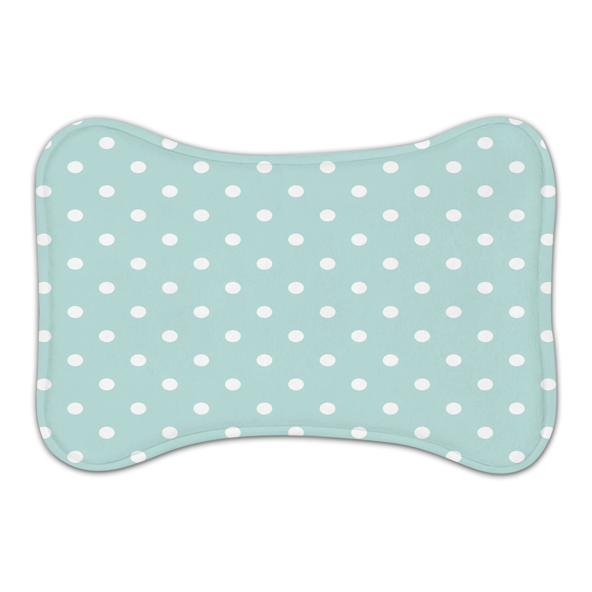 MentionedYou Dotted Mint - 1 Piece Bone Shape Feeding Mat | Wayfair