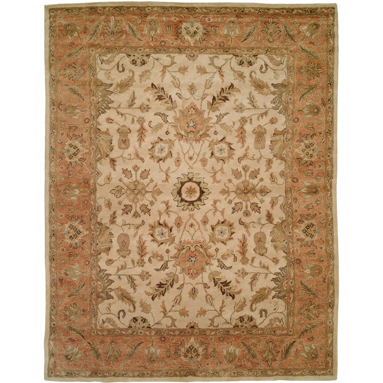 Meridian Rugmakers Oriental Handmade Tufted Wool Brown Area Rug ...
