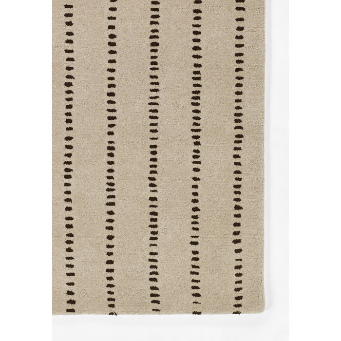 AllModern Austen Handmade Wool Beige Rug & Reviews | Wayfair