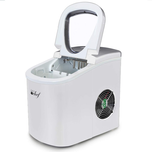 Deco Chef Compact Electric 26 lb. Daily Production Portable Clear Ice ...