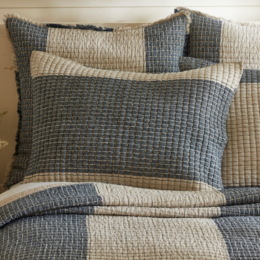 Taylor Linens Oyster Bay Linen Quilted Sham | Perigold
