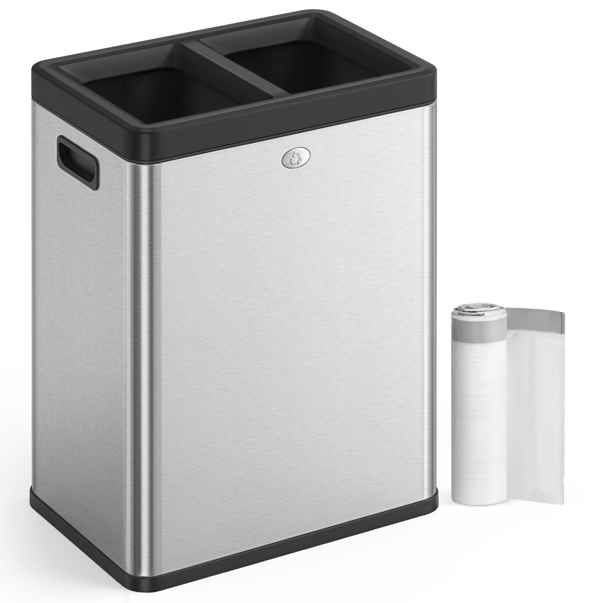 NIHAISHI Steel Open Trash Can - 13.2 Gallons - Wayfair Canada
