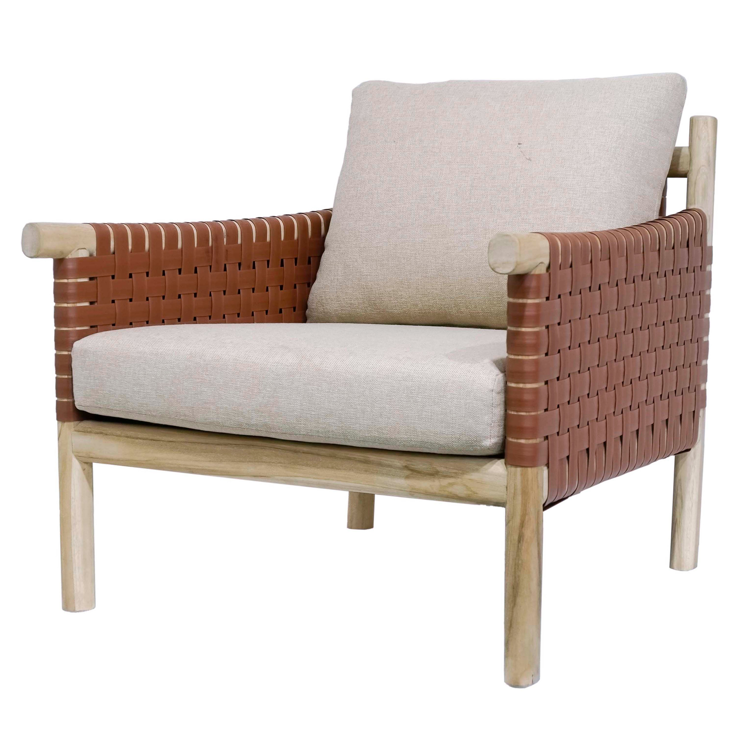 Red Barrel Studio® Wade Wood Framed Patio Chair | Wayfair