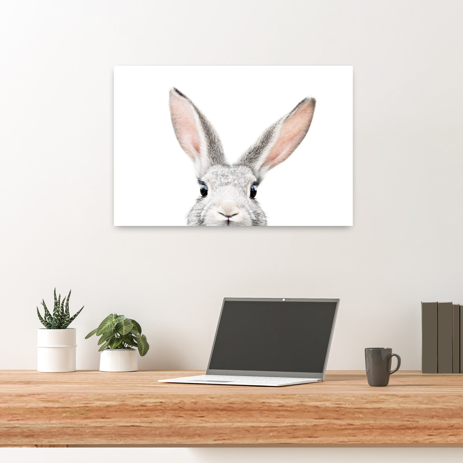 Latitude Run® Contemporary Art Contemporary Rabbit Forest Art | Wayfair