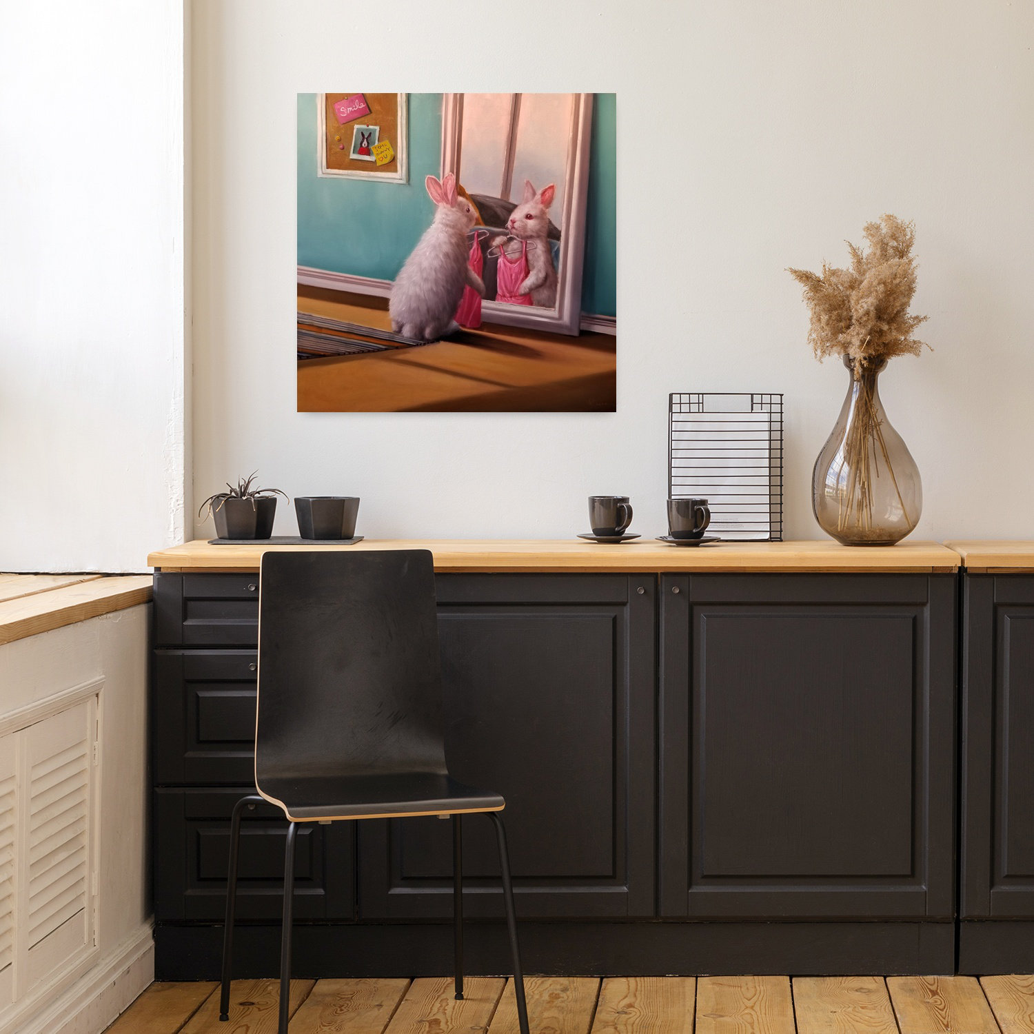 Dakota Fields Date Night Contemporary Rabbit Urban Forest Art - Wayfair ...