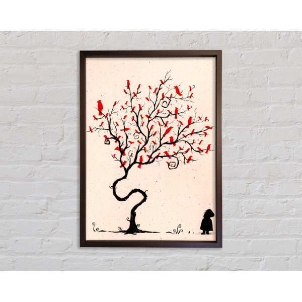 Bright Star Red Birds - Single Picture Frame Print on Canvas | Wayfair ...