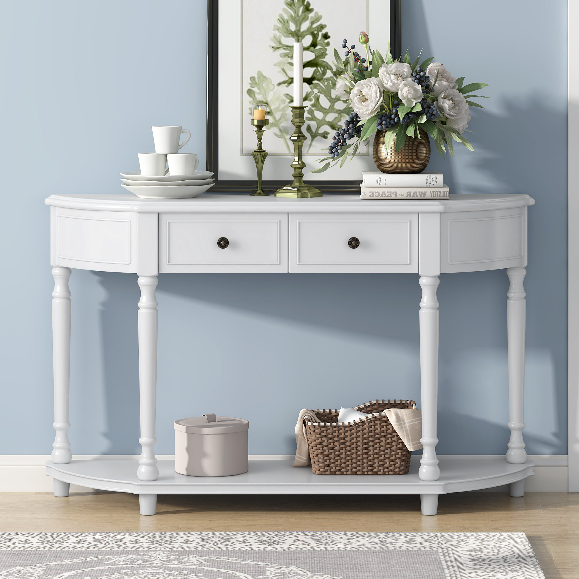 Canora Grey Shamirera 52" Solid Wood Console Table & Reviews - Wayfair ...