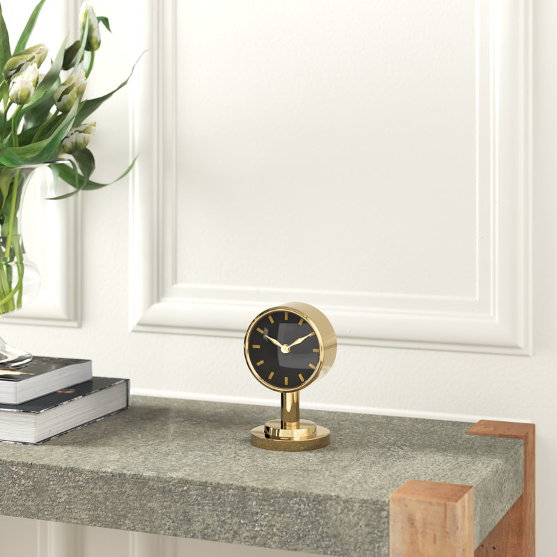 Greyleigh™ Analog Stainless Steel Mechanical Tabletop Clock & Reviews ...