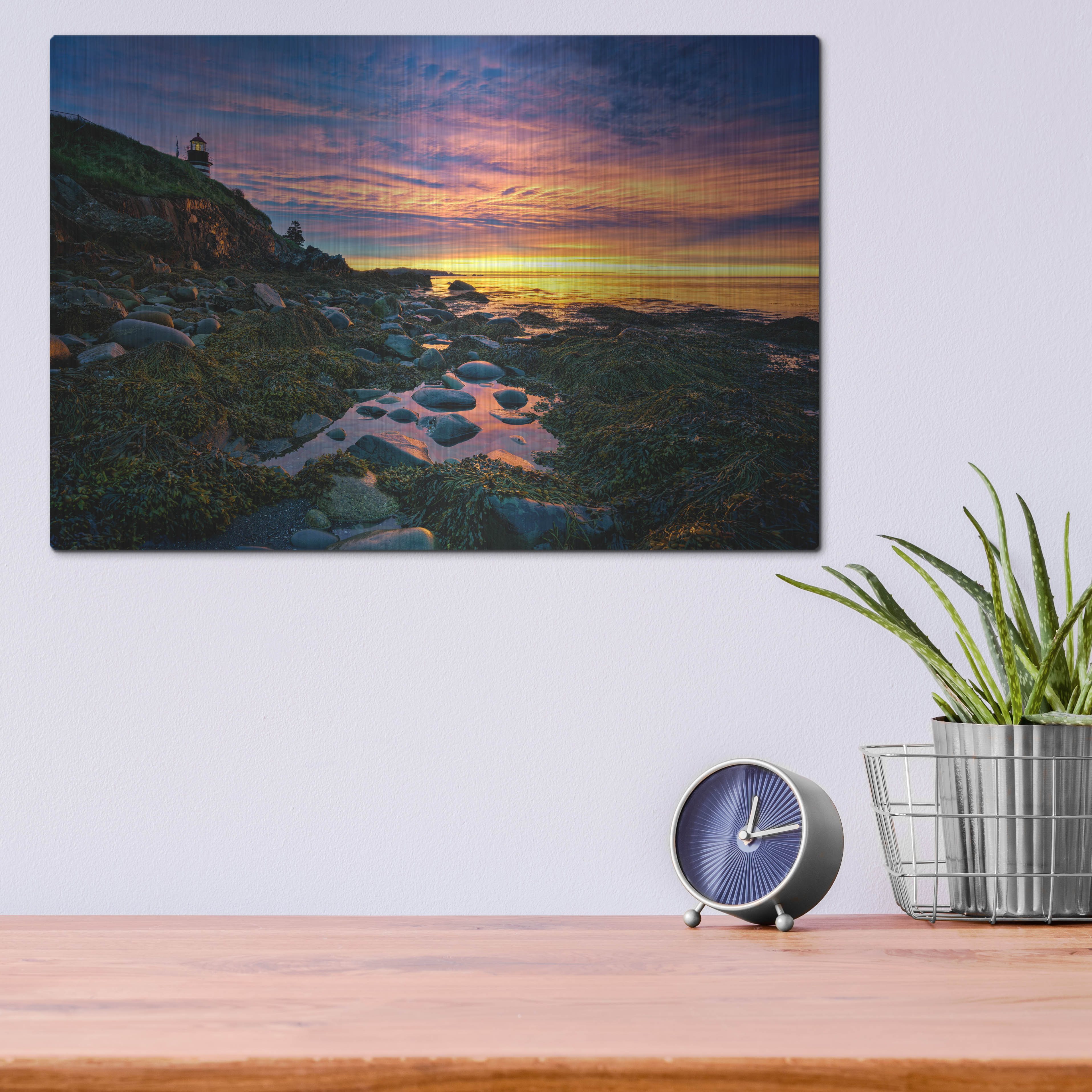 Breakwater Bay 'Sunrise At West Quoddy Head' by Rick Berk Metal Wall ...