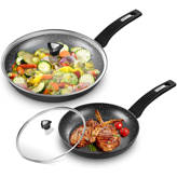 Universal Housewares 7 - Piece Non-Stick Carbon Steel Cookware Set ...