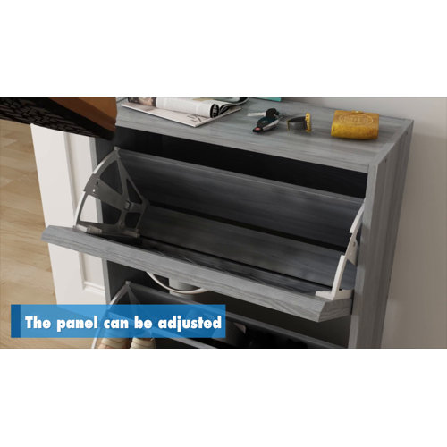 Wade Logan® 12 Pair Shoe Storage Cabinet & Reviews | Wayfair