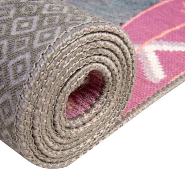 Bungalow Rose Traditional Oppie Area Rug Yellow-Purple Color & Reviews ...