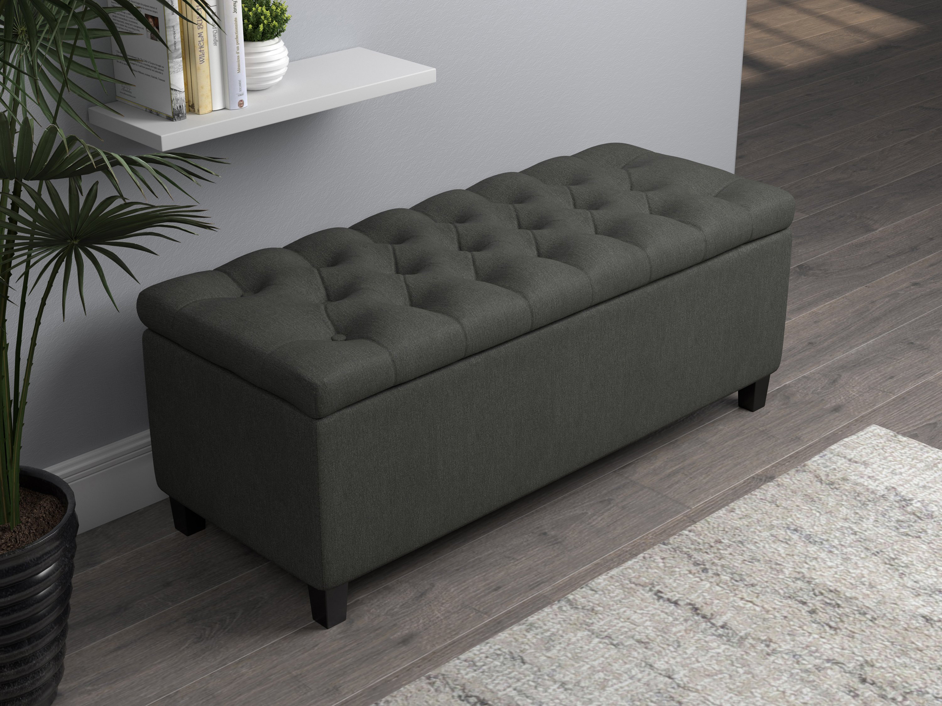 Latitude Run® Lift Top Storage Bench | Wayfair