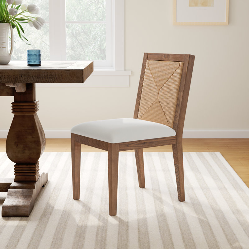 Birch Lane™ Hudgins Woven Back Side Chair & Reviews | Birch Lane