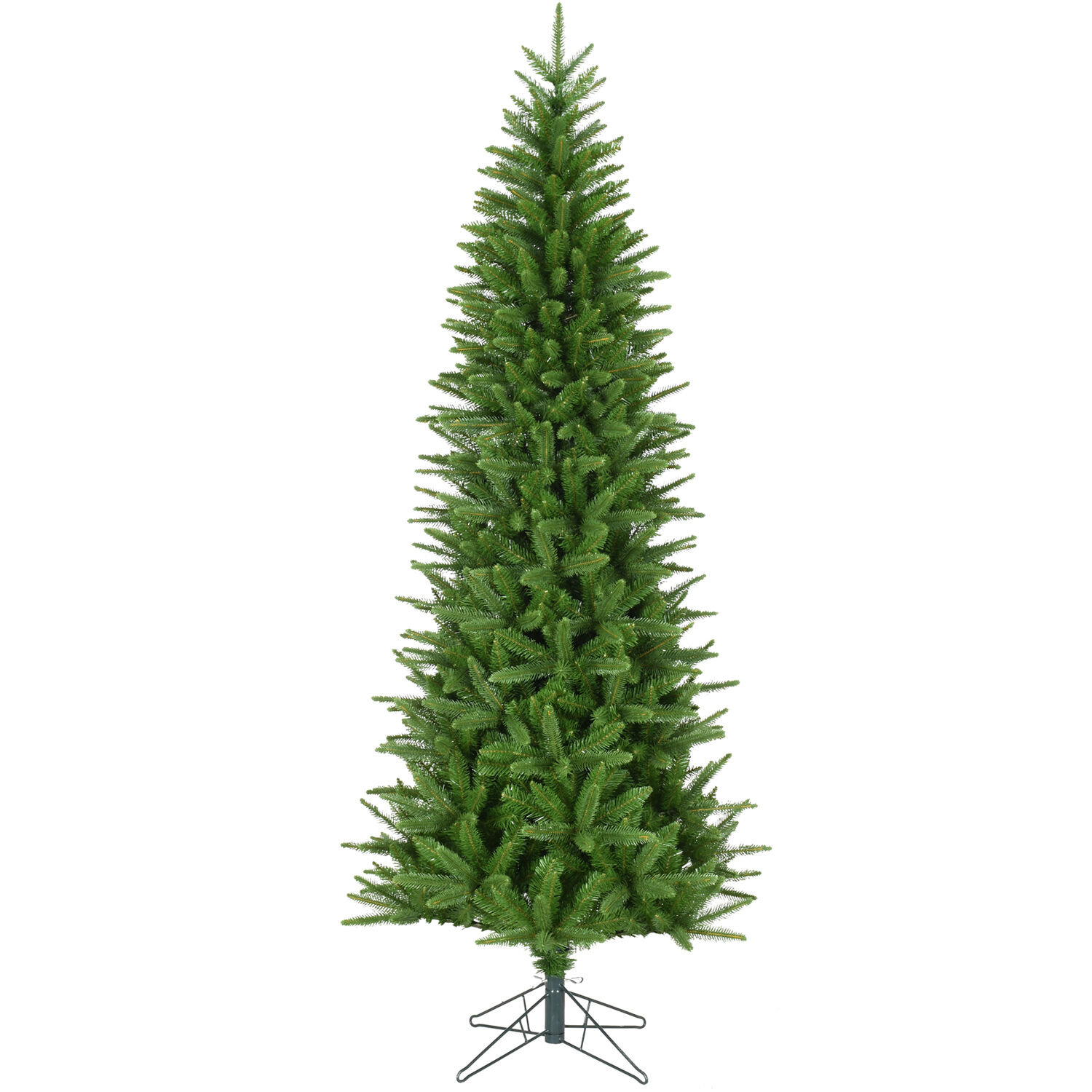 Fraser Hill Farm 7.5-Ft. Unlit Winter Falls Slim Artificial Christmas ...