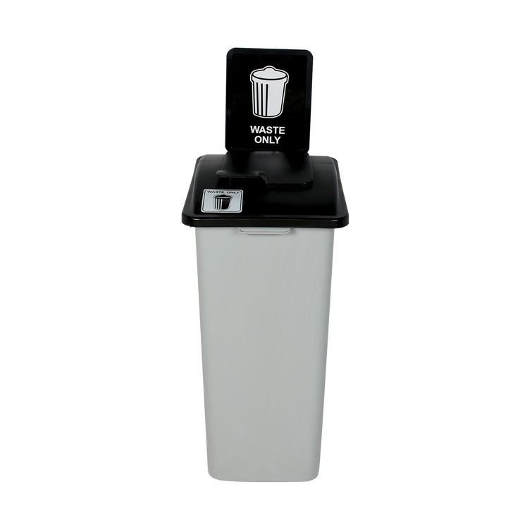 Busch Systems Waste Watcher® 32 Gallons Plastic Open Recycling Bin ...