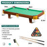 RayChee 36" Mini Tabletop Pool Set with Balls, Sticks, Chalk, Brush ...