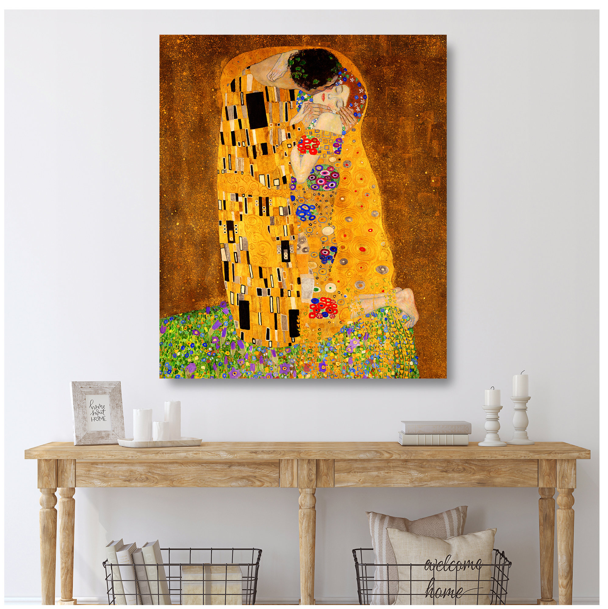 A&T ARTWORK The Kiss by Gustav Klimt. The World Classic Art ...