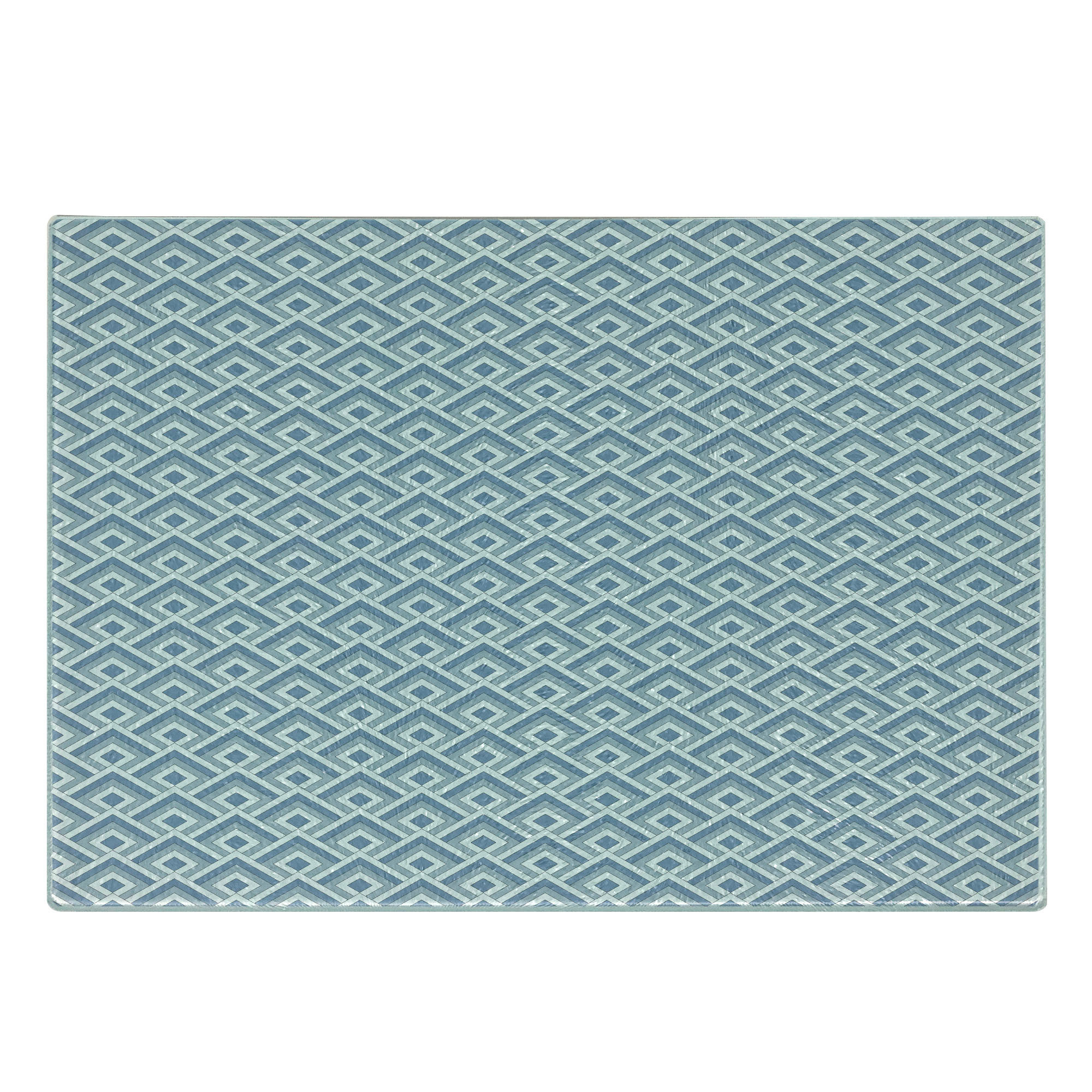 Ambesonne Modern Tempered Glass Cutting Board Diagonal Nested Squares ...
