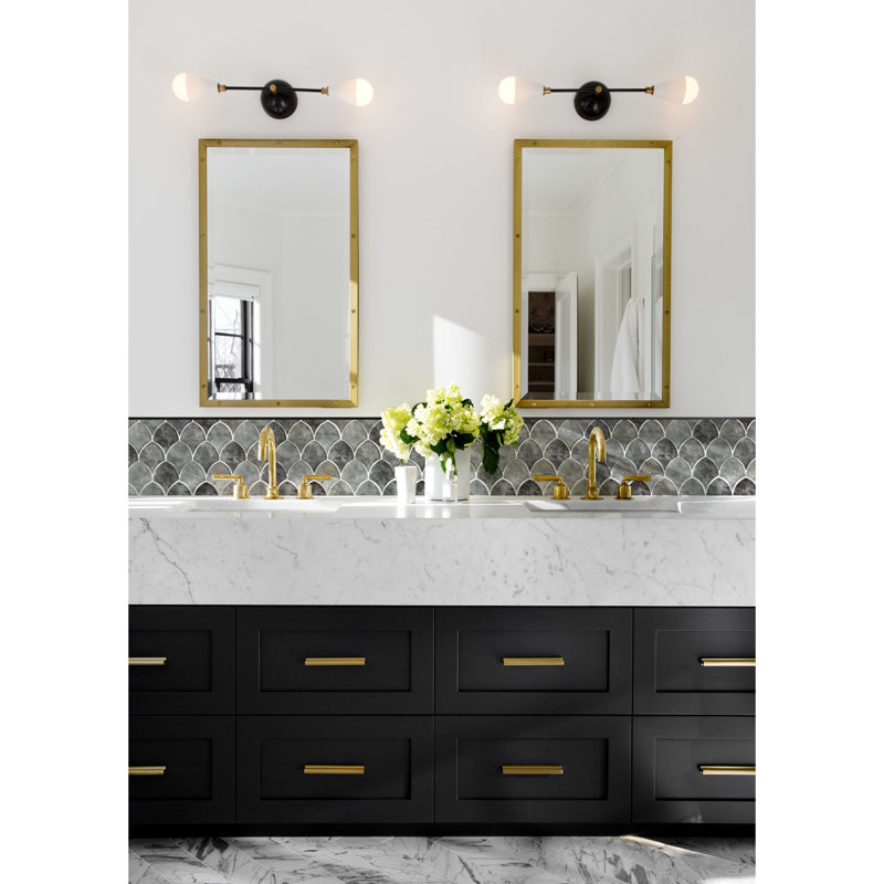 Long Island Mosaics & Tile Seashell 14.63'' x 12.13'' Glass Fish Scale ...