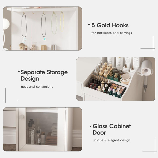 17 Stories Jonuz Vanity & Reviews | Wayfair