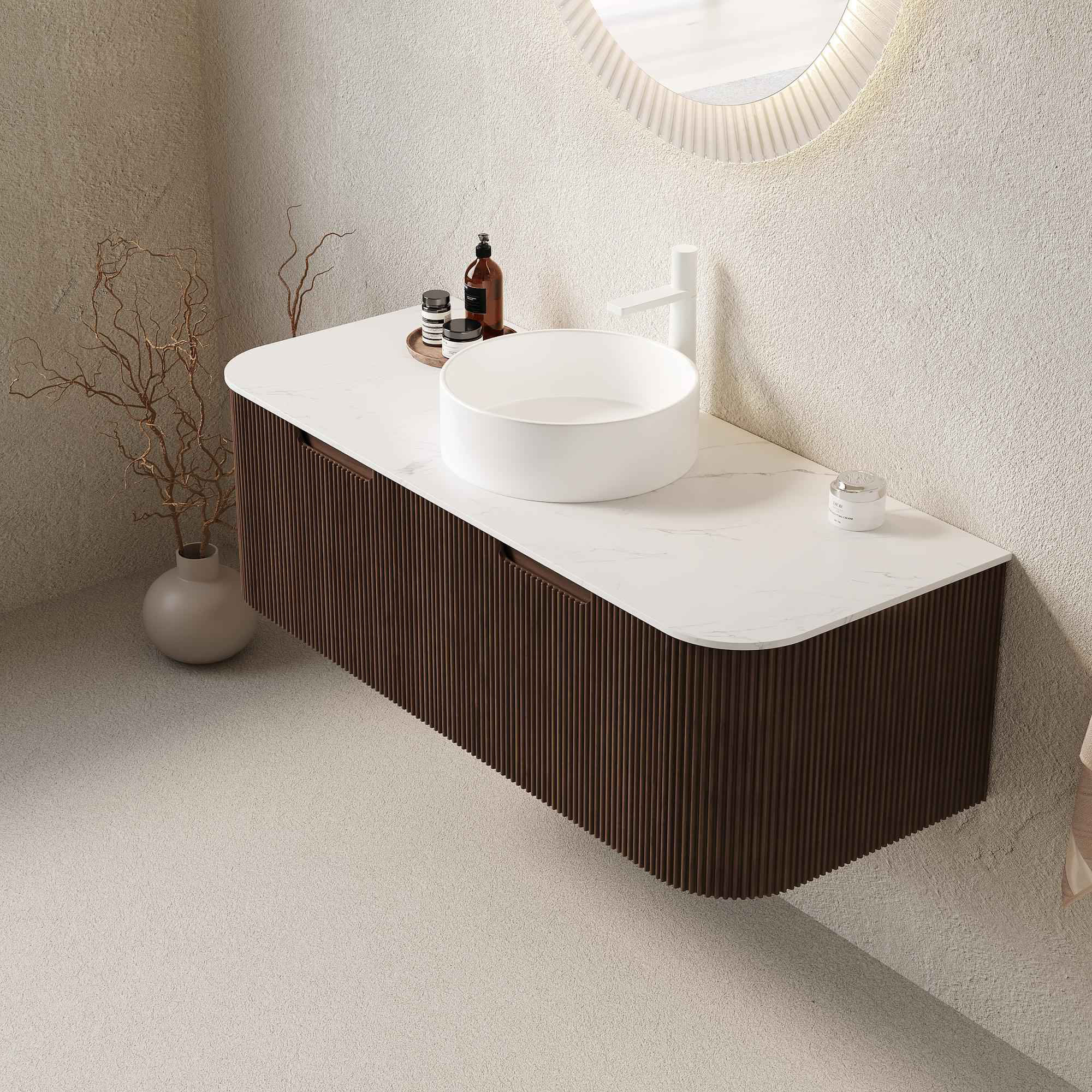 Latitude Run® 48" Bathroom Vanity with Sink, Wall-Mounted Floating ...