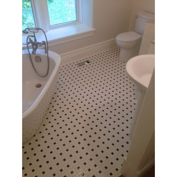 Splash Tile Cascade Porcelain Pinwheel Mosaic Wall & Floor Tile ...