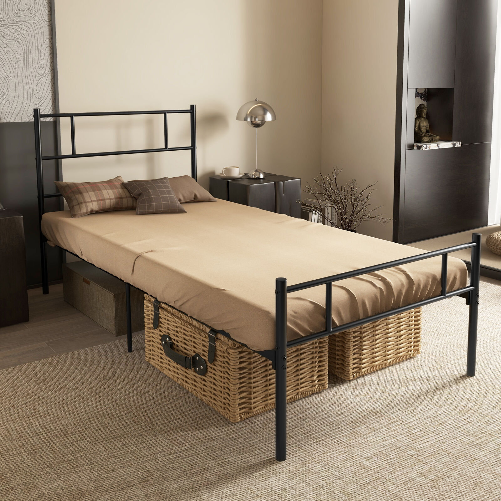 Ebern Designs Lylian Metal Open-Frame Bed | Wayfair