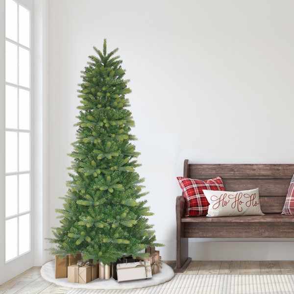 The Seasonal Aisle 6.5Ft (195Cm) Slim Colorado Spruce PE/PVC Tree, 1005 ...