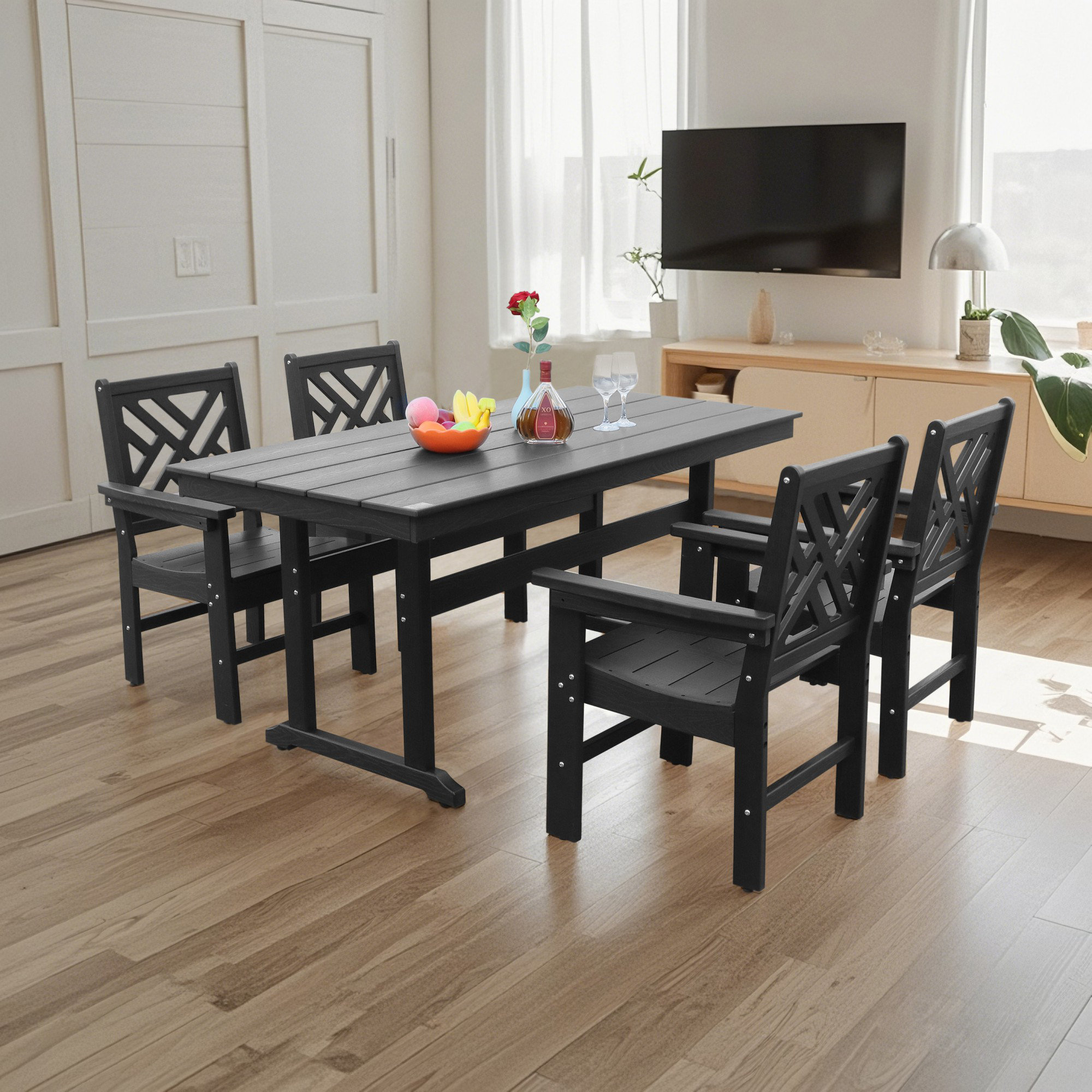 August Grove HDPE Patio Outdoor Furniture Set - Wayfair Canada