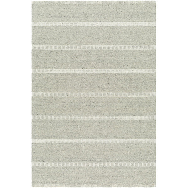 Ebern Designs Fiora Hand Tufted Wool Striped Rug | Wayfair
