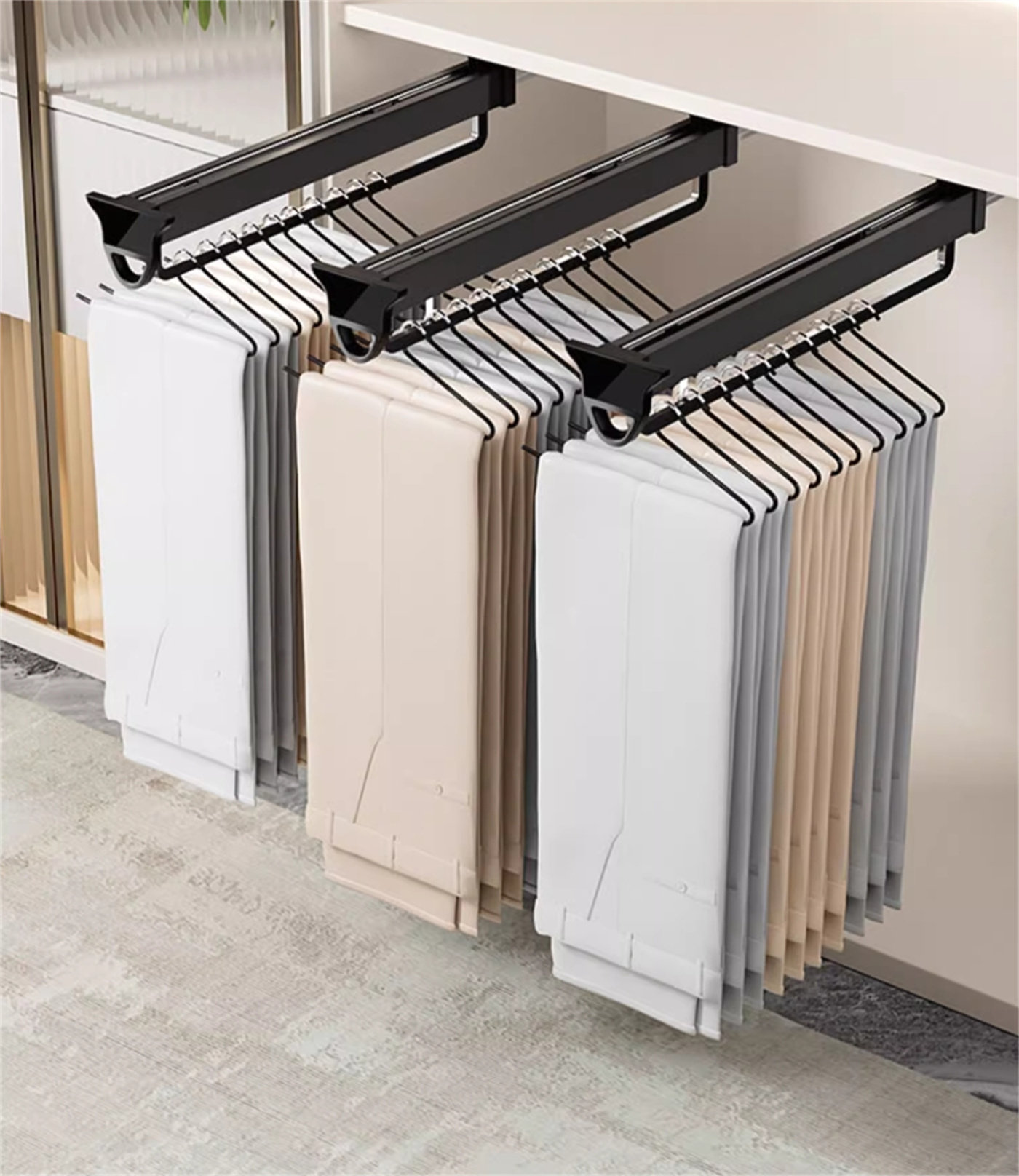 Thrones Designs Extendable Trousers Rack With Slide Rail | Wayfair