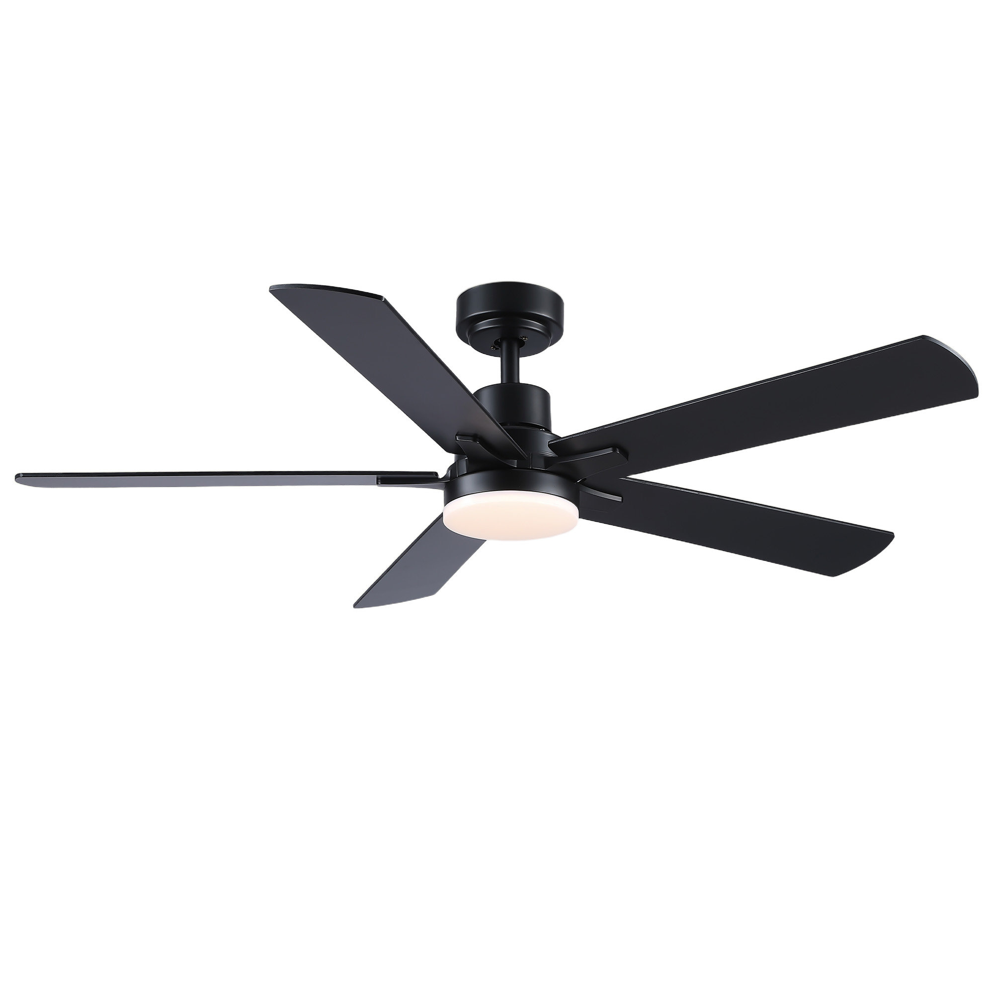 Modern Habitat Whisperpetal 52 In. White Lowe Profile Ceiling Fan With ...