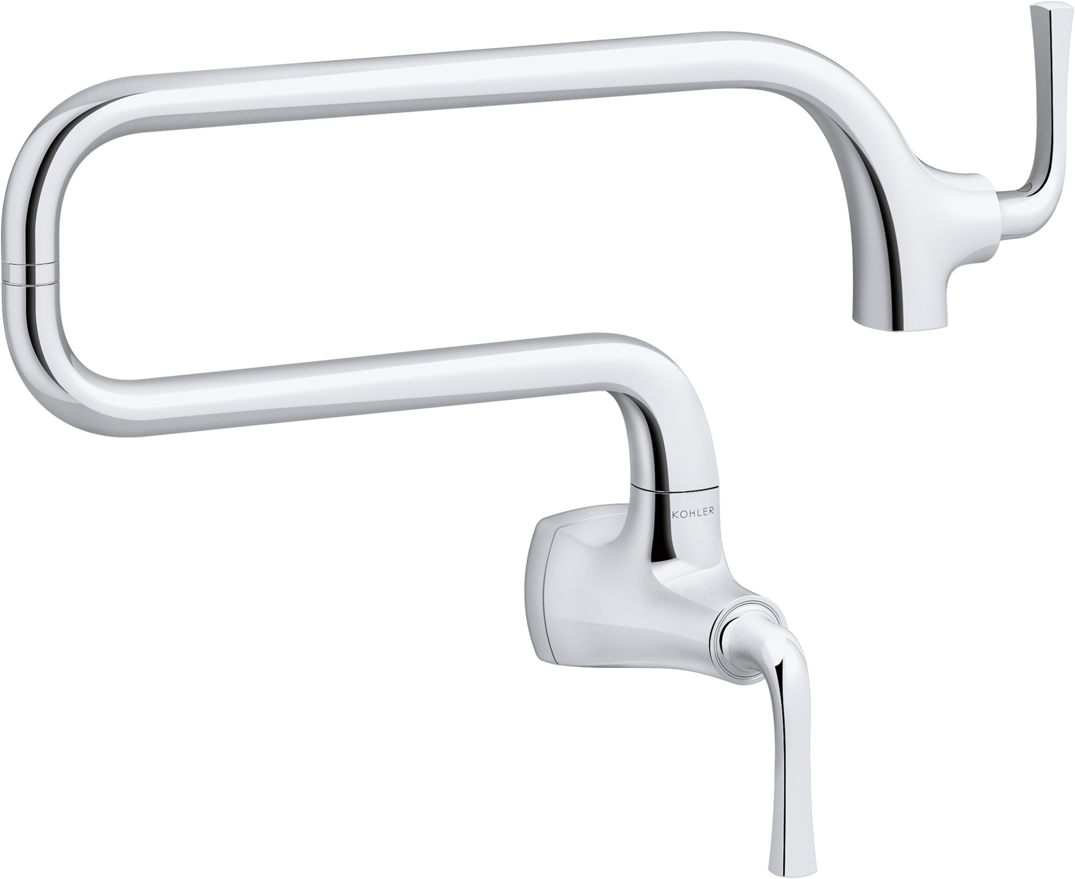 Kohler Graze Wall-Mount Pot Filler Faucet, Swing Arm Kitchen Pot Filler ...