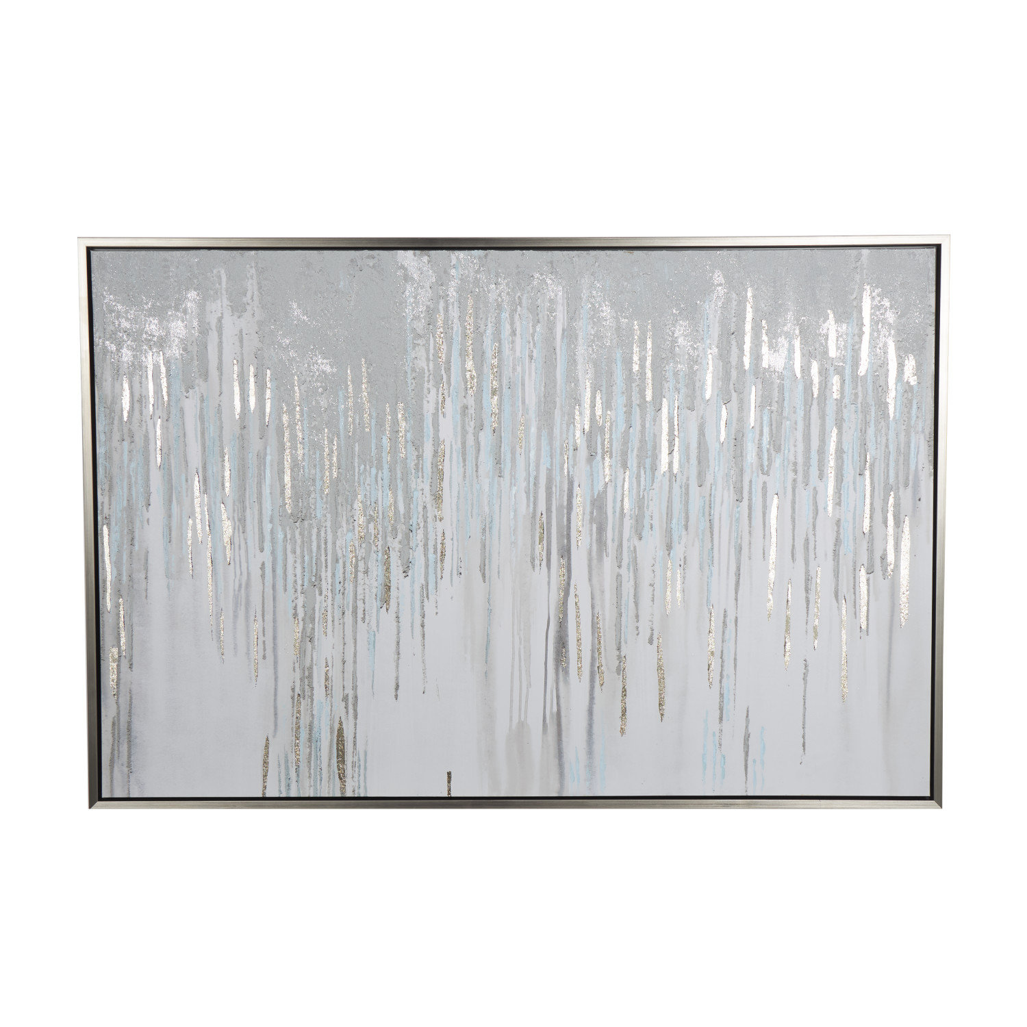 Orren Ellis Melting Abstract - Floater Frame Graphic Art on Canvas ...