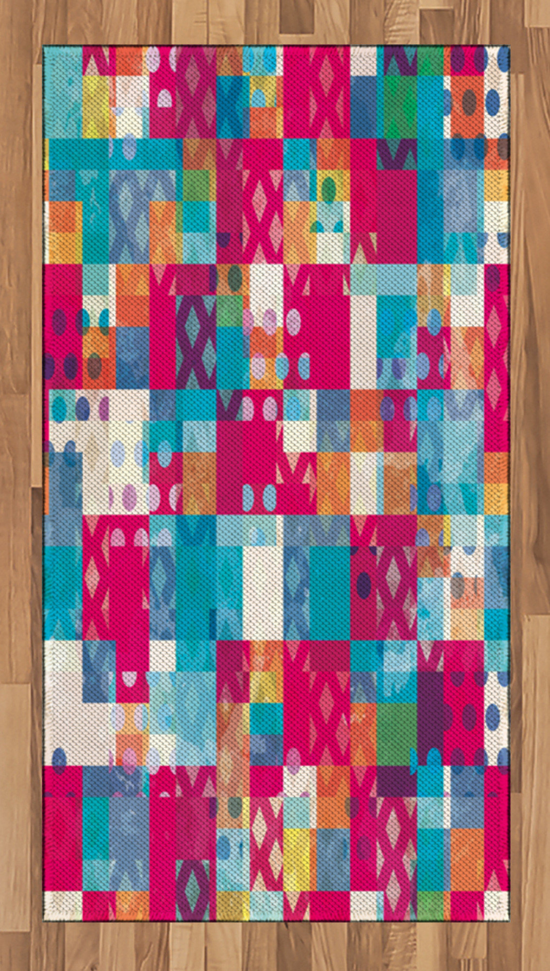 East Urban Home Abstract Art High Density Long Fiber Poly Threads ...