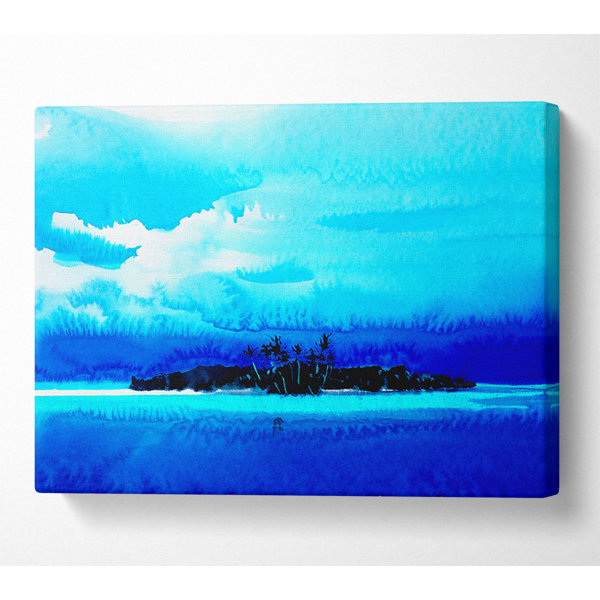 ClassicLiving Just Turquoise - Wrapped Canvas Art Prints | Wayfair.co.uk