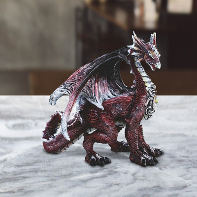 Trinx Jaydene 5.5"H Red Dragon Figurine Unique Gifts | Wayfair