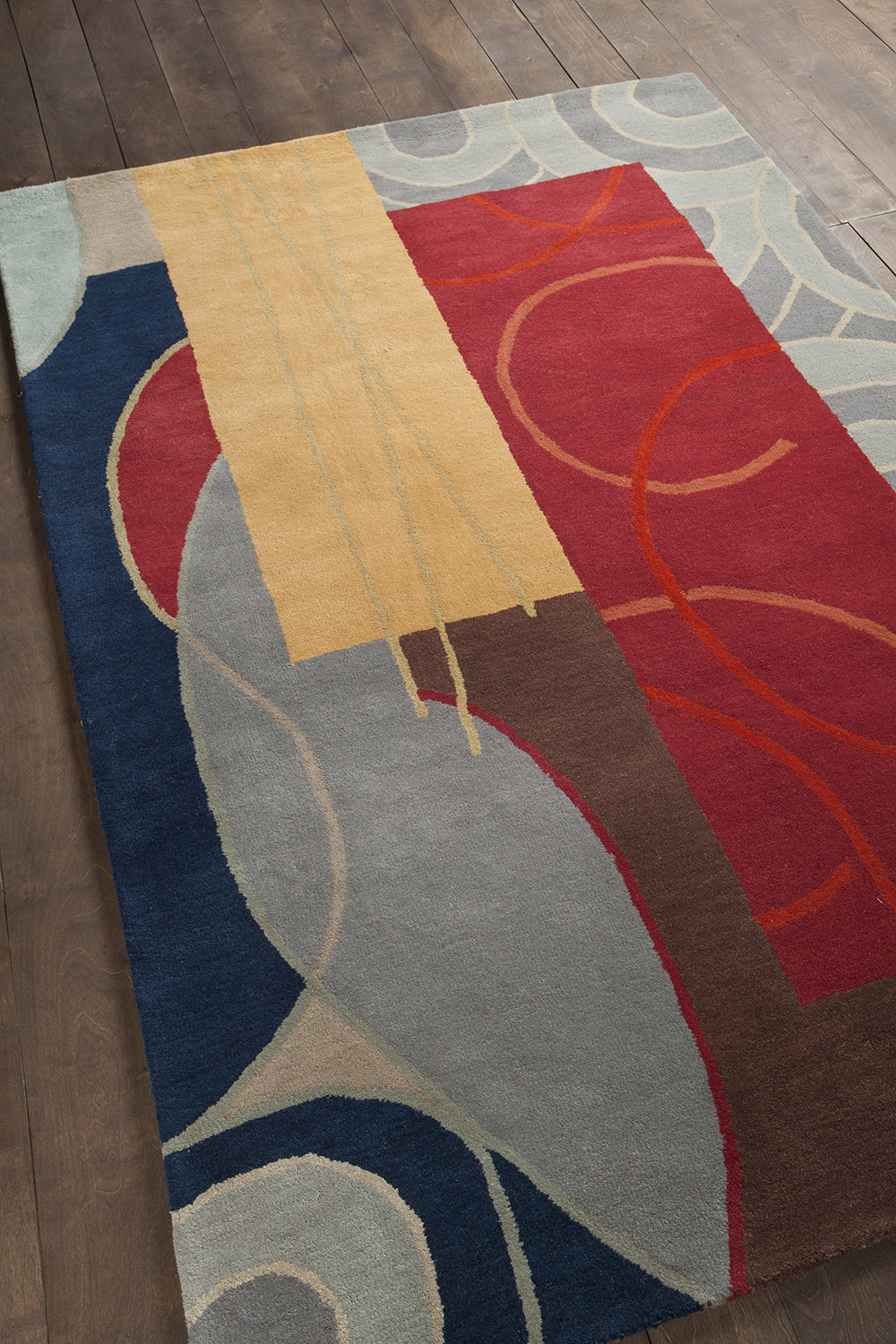 Latitude Run® Stickel Red/Grey Area Rug - Wayfair Canada