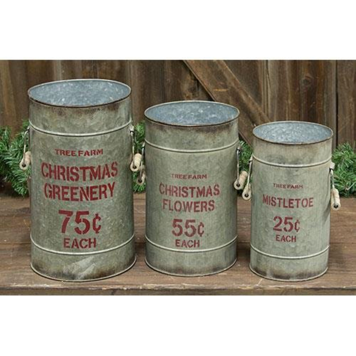 Gracie Oaks Kakig 3 Pieces Tree Farm Buckets - Wayfair Canada